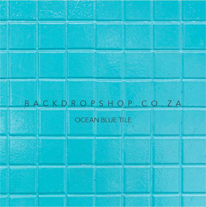 OCEAN BLUE TILE FLATLAY – Backdrop Shop
