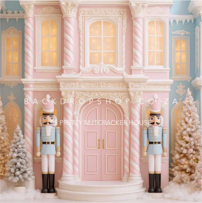 PS Pretty nutcracker house – Backdrop Shop